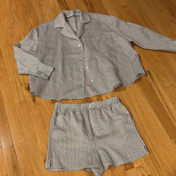 Zara | Tops | Zara Striped Shirt And Shorts Set | Poshmark